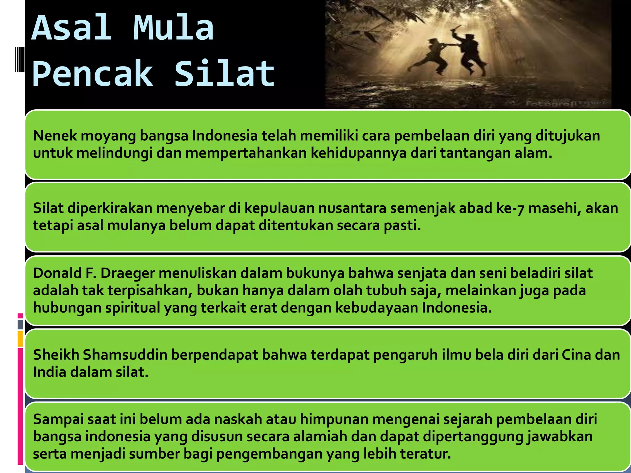 PERKEMBANGAN OLAHRAGA PENCAK SILAT | PPTX