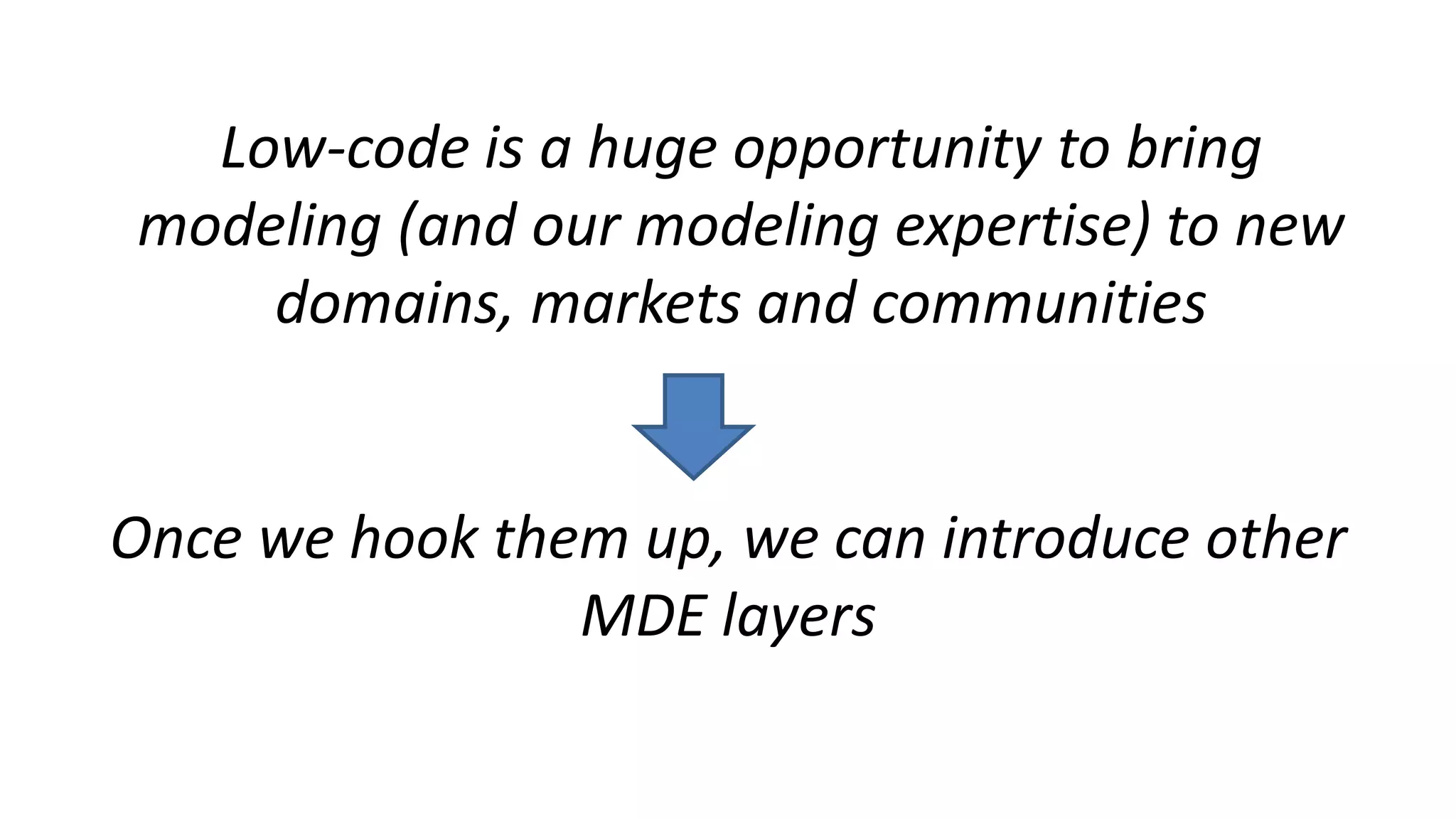 Low-code vs Model-Driven Engineering | PPT