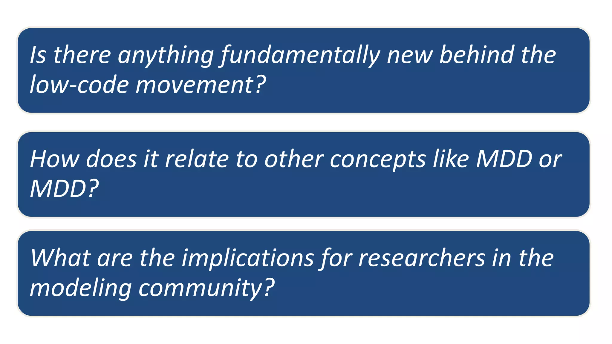 Low-code vs Model-Driven Engineering | PPT