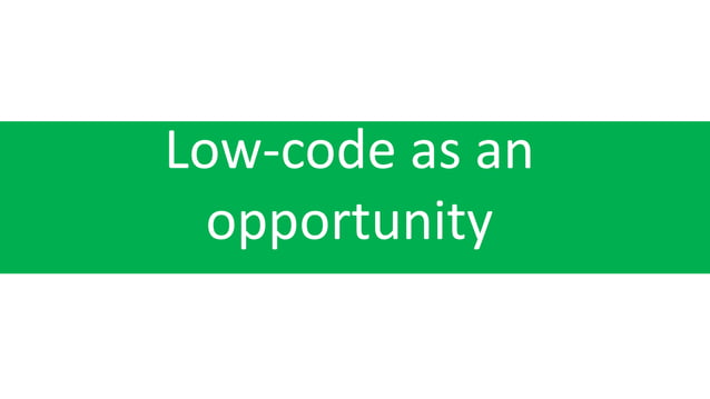 Low-code vs Model-Driven Engineering | PPT