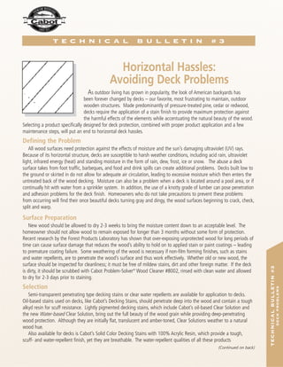 Cabot stain deck problems | PDF | Woodworking | Arts and Crafts