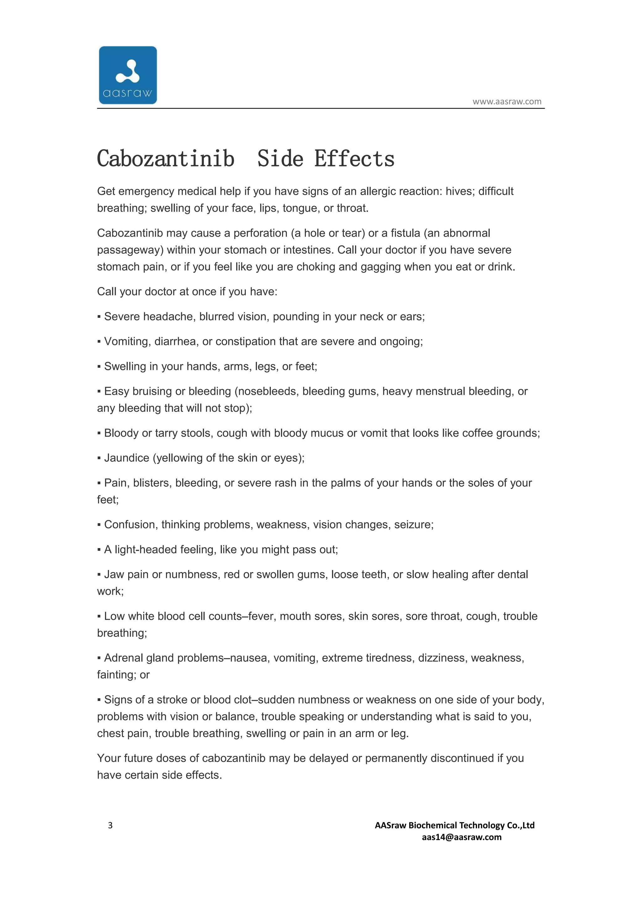 Cabozantinib success stories on treating caner | PDF