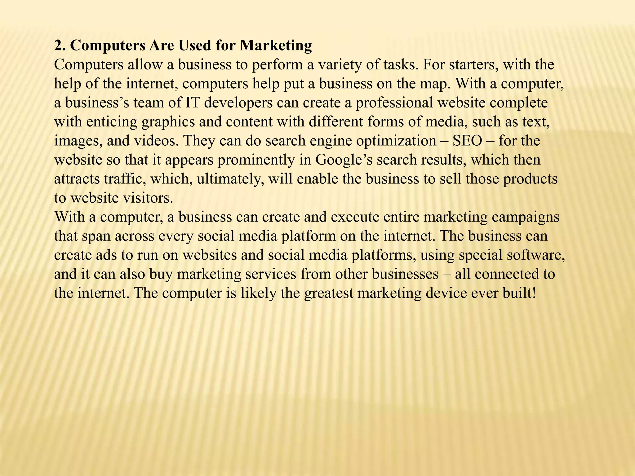 computer application in business | PPTX