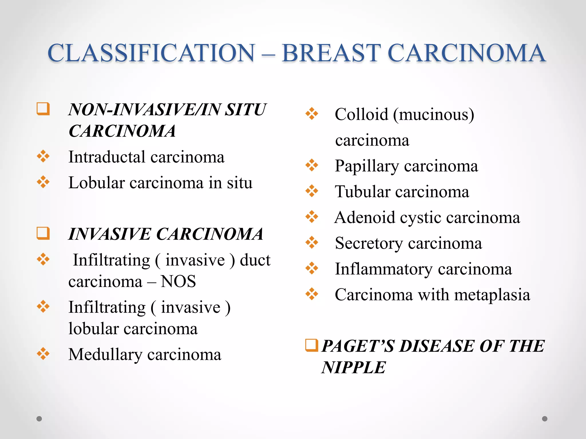 Ca breast molecular biology | PPTX