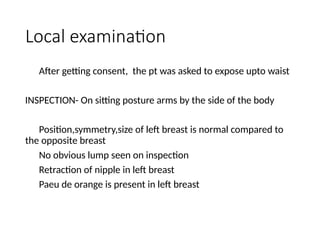 CA BREAST Etiology, Staging and management | PPTX