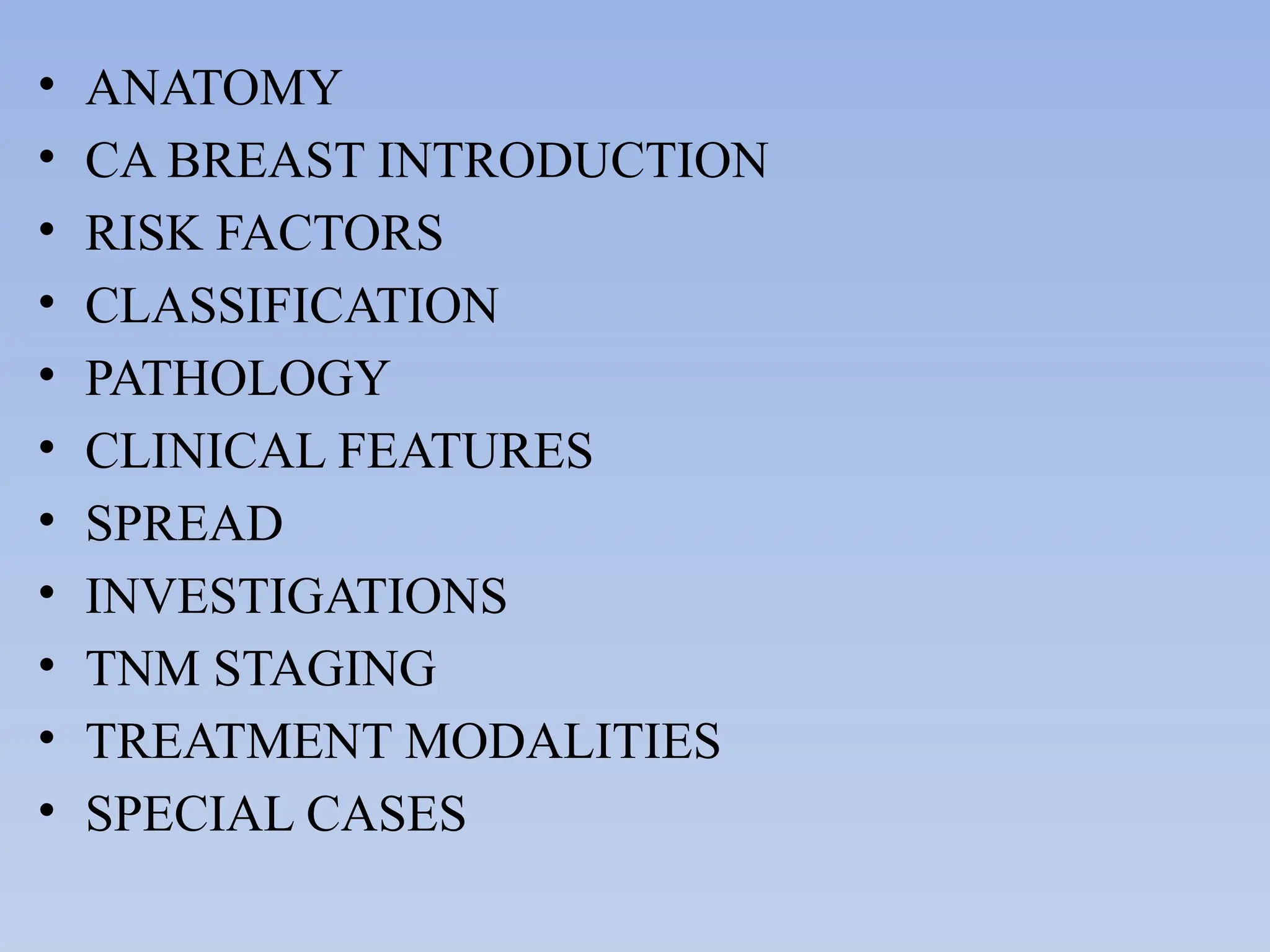 Ca breast- anatomy, risk factors, classification | PPTX