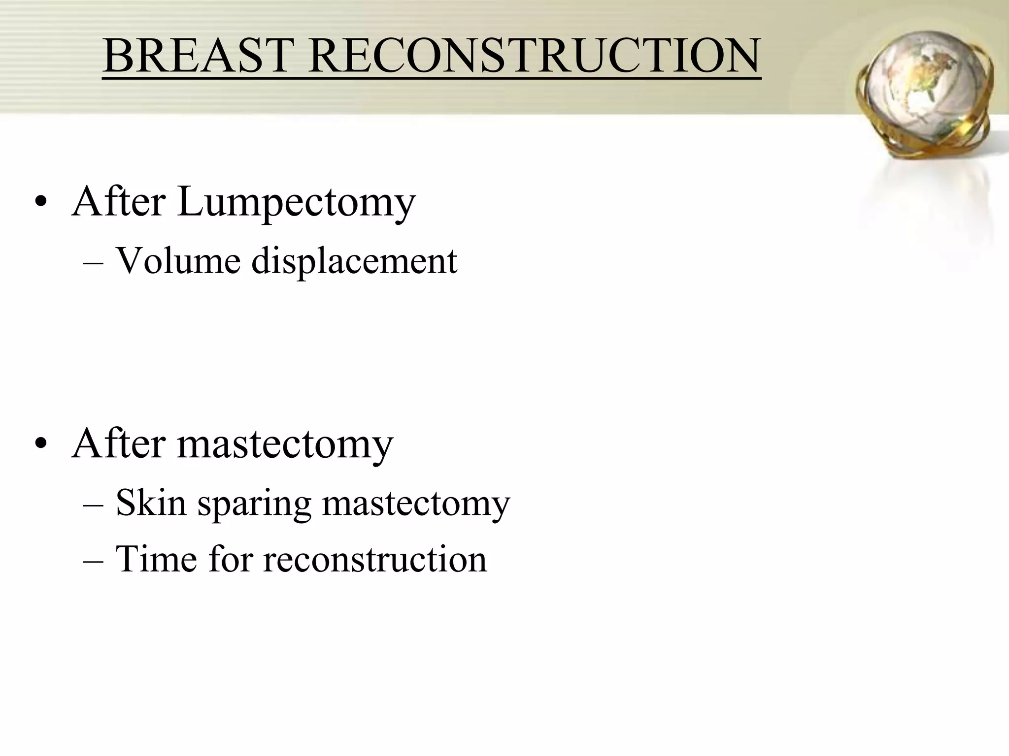 Ca breast management (according to NCCN guidelines) | PPTX