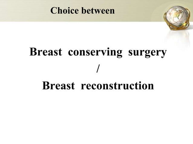 Ca breast management (according to NCCN guidelines) | PPTX