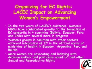 Organizing for Sexual and Reproductive Rights: The Latin American ...