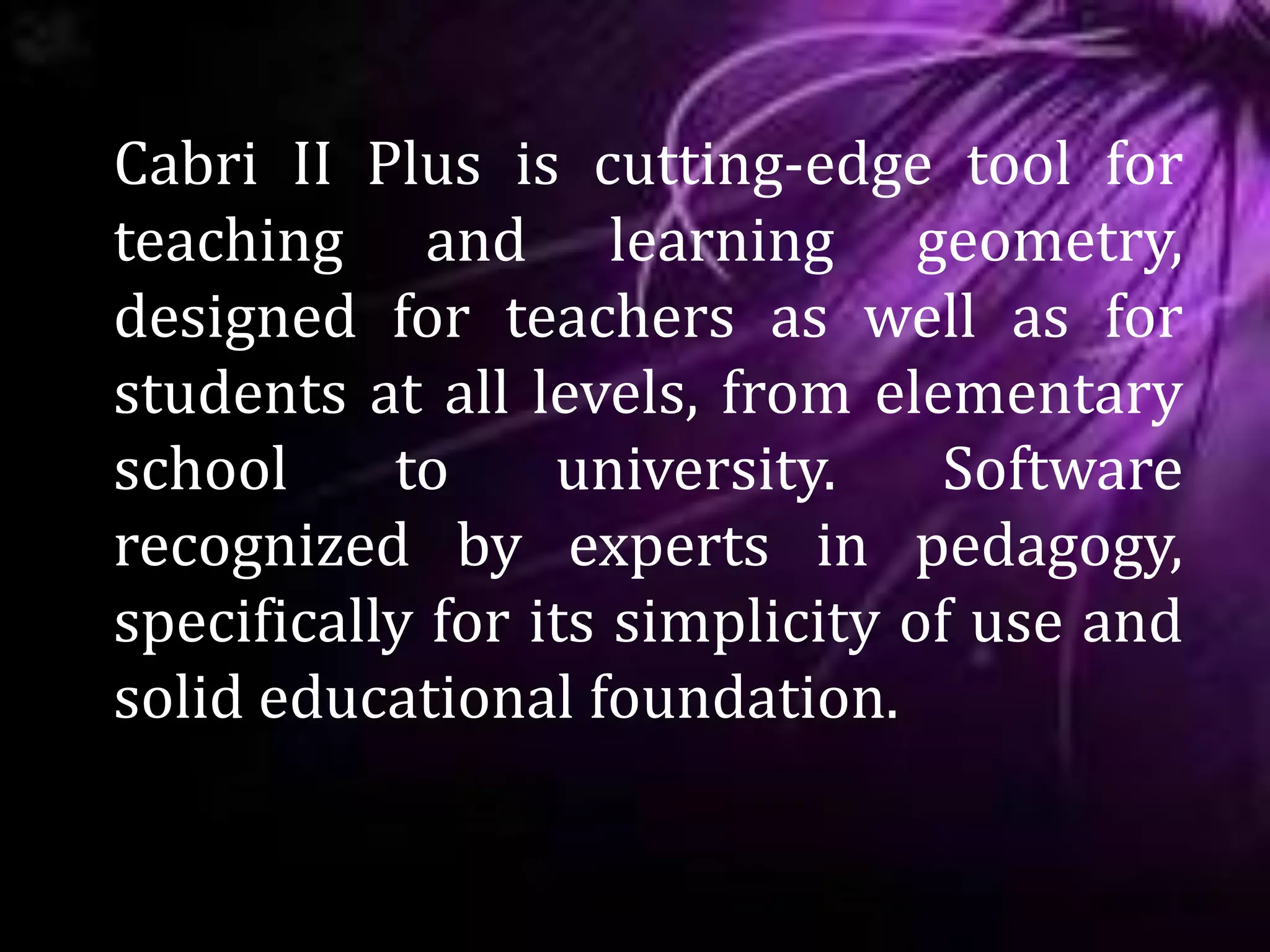 Cabri geometry | PDF