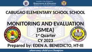 CABUGAO ES-SMEA-Presentation-1ST QUARTER 2023.pptx