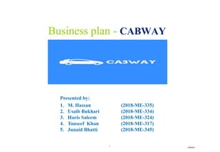CABWAY business plan | PPTX