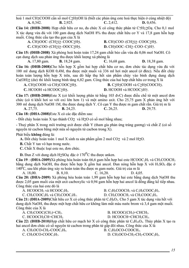 Cac dang-bai-tap-chuong-este-lipit | DOC