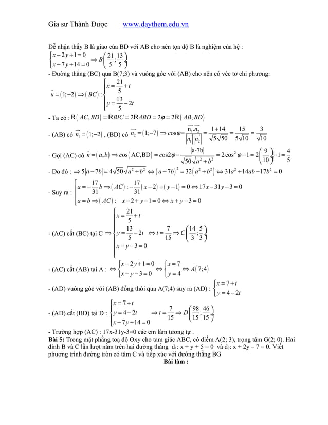 Cac dang-bai-tap-phuong-trinh-duong-thang-bt-phuong-trinh-duong-thang (2) | DOC
