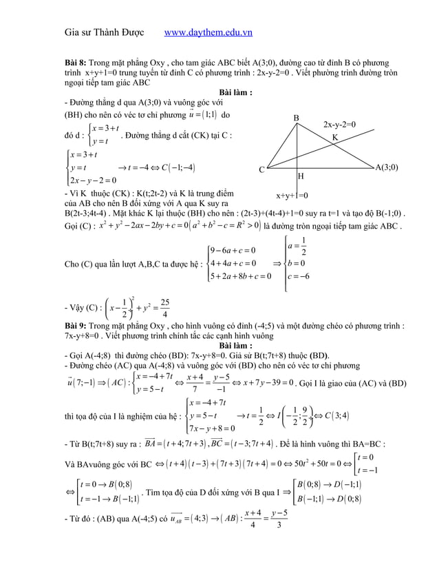 Cac dang-bai-tap-phuong-trinh-duong-thang-bt-phuong-trinh-duong-thang (2) | DOC