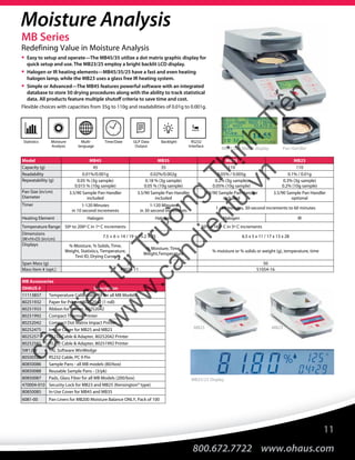 Cac san-pham-can-phan-tich-ohaus | PDF | Computer Peripherals | Computing
