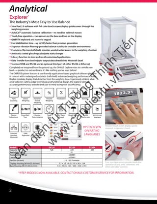 Cac san-pham-can-phan-tich-ohaus | PDF | Computer Peripherals | Computing