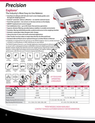 Cac san-pham-can-phan-tich-ohaus | PDF | Computer Peripherals | Computing