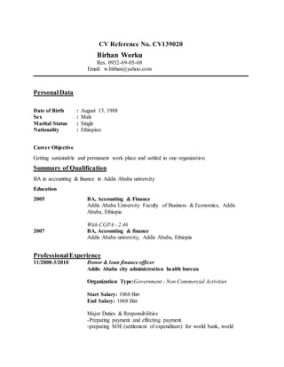 CV Reference No | DOCX