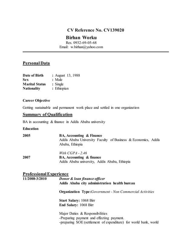 CV Reference No | DOCX