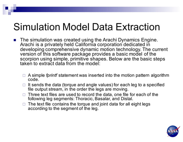 Physically Based Modeling Of Motion Pattern For Scorpion Robot Ppt