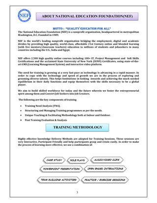 NEF Brochure - Brief | PDF