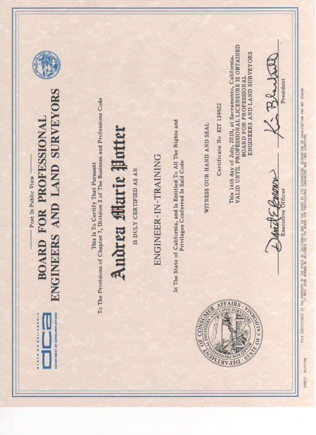 EIT Certificate | PDF