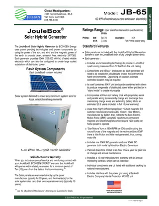 APM-JouleBox -60 Product Data | PDF