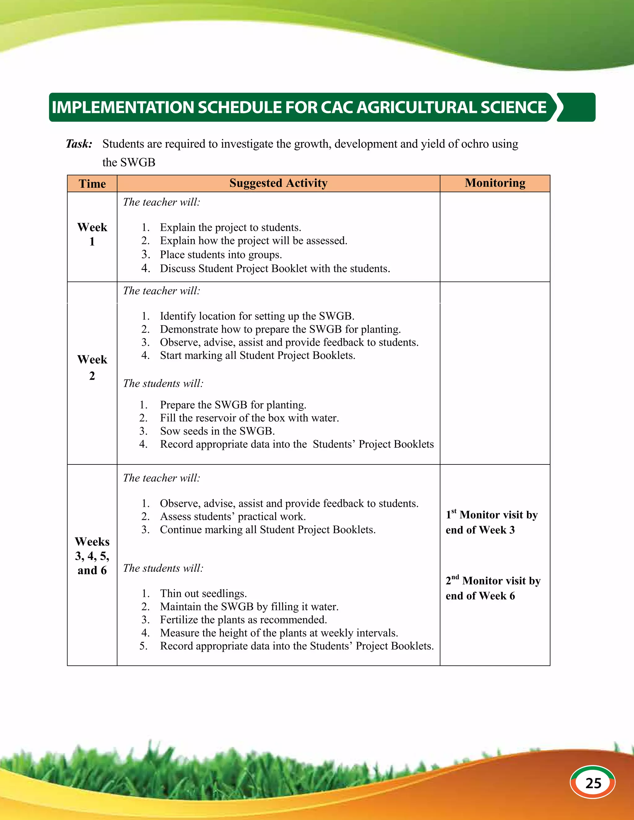 CAC Agricultural Science Teacher's Manual | PDF