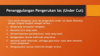 CACAT PENGELASAN UNTUK MENGIDENTIFIKASI PROSES PENGELASAN | PPTX