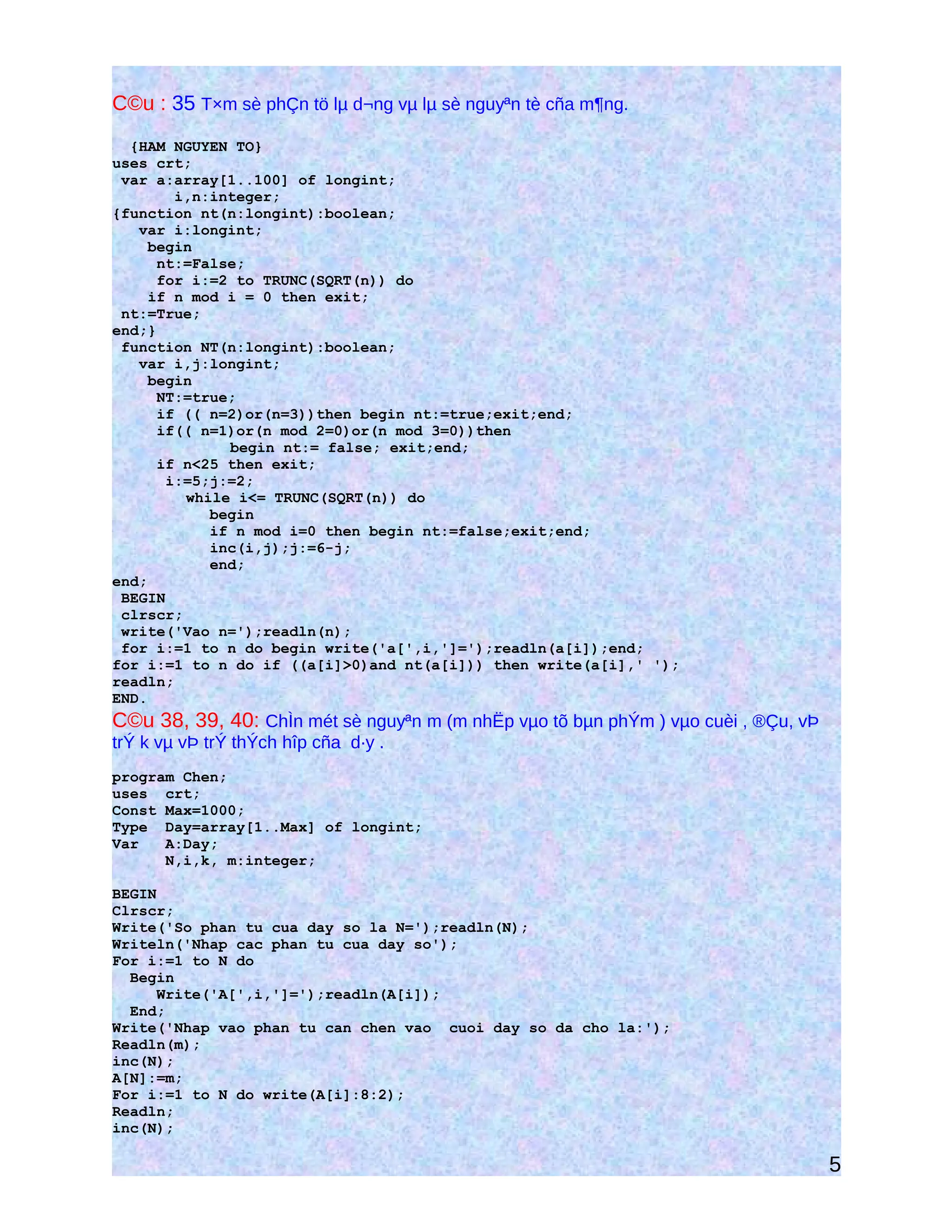 Cac bai tap hay ve mang 1 chieu | PDF