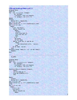 Cac bai tap hay ve mang 1 chieu | PDF