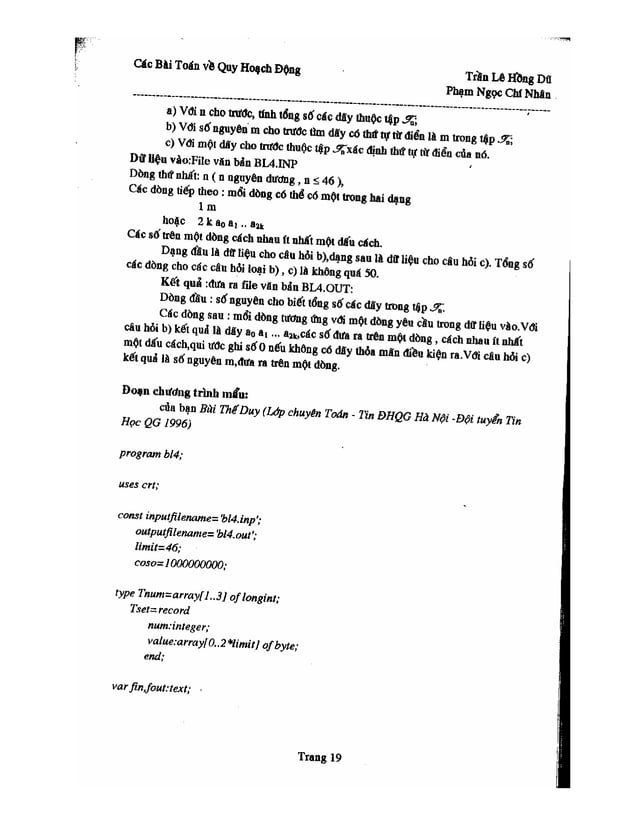 Cac bai toan ve quy hoach dong | PDF