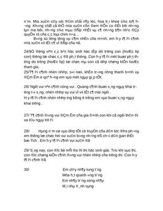 Cac bai van ta canh lop 5 | PDF