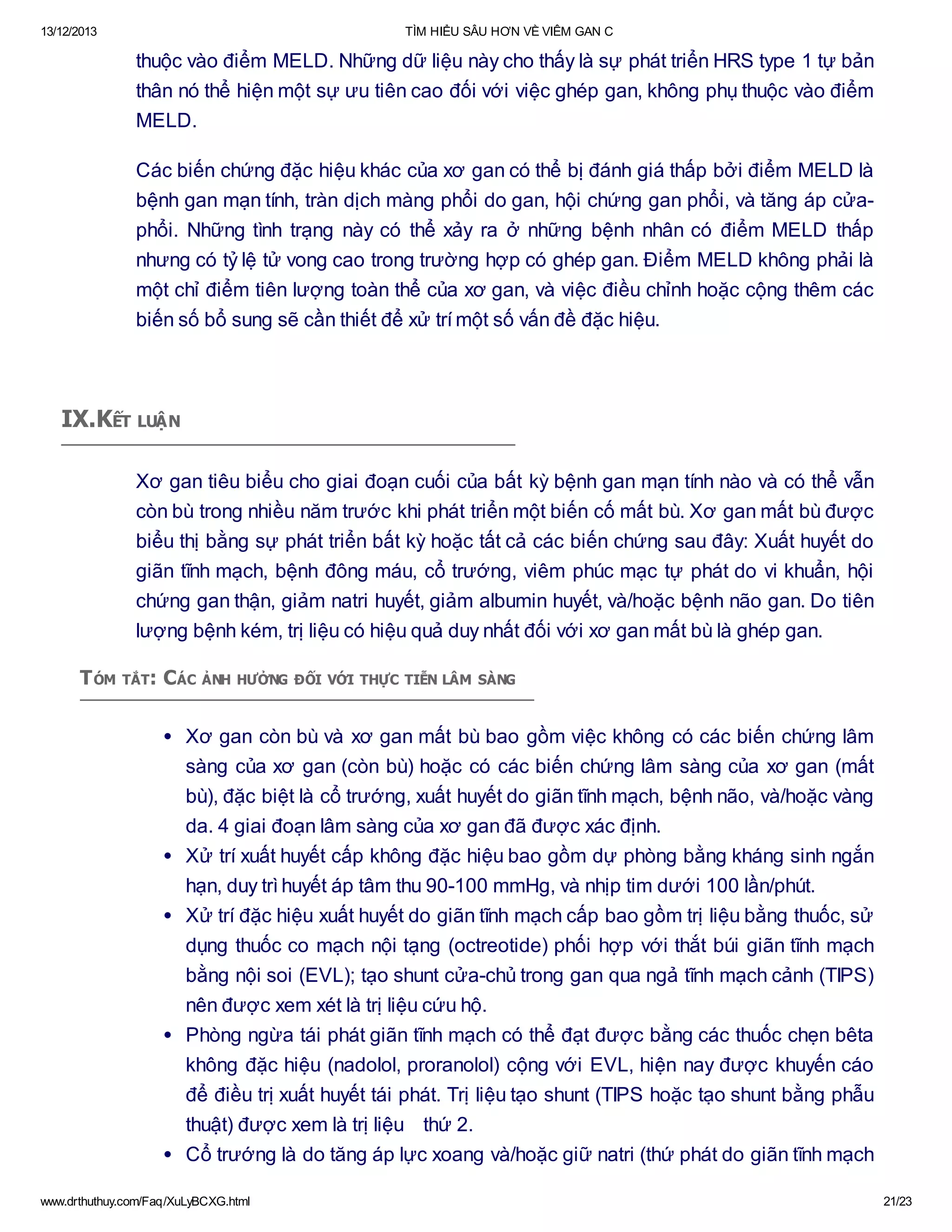 Cac bien chung xo gan | PDF