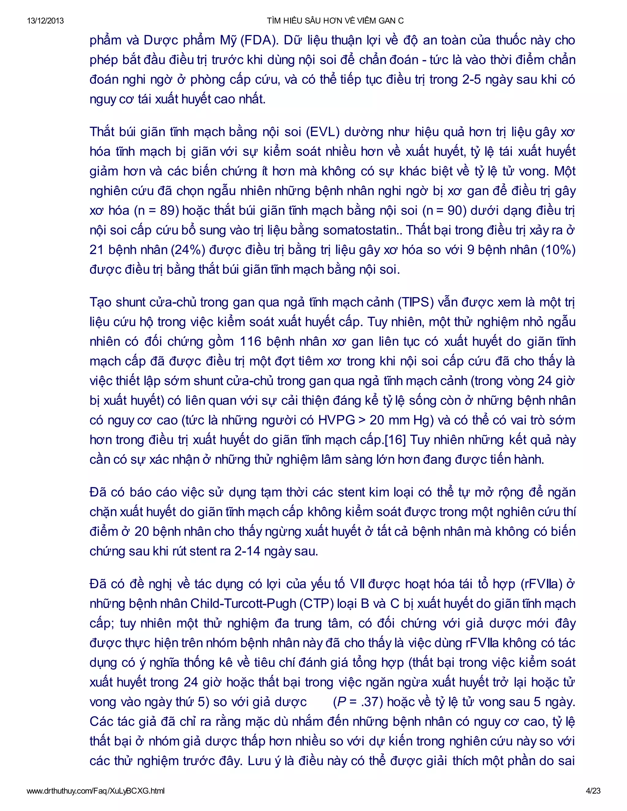 Cac bien chung xo gan | PDF