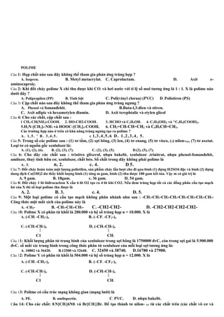 Cacbohdrat polime chương 5 | PDF | Free Download