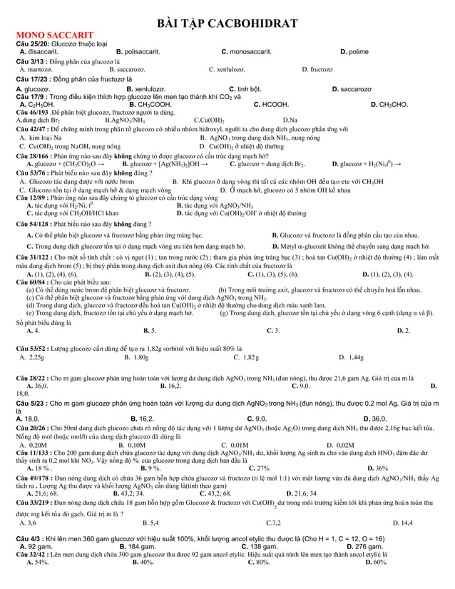 Cacbohidrat 120918071806-phpapp01 | PDF