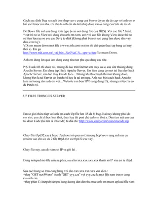 Cac buochackserver tech24_vn | PDF