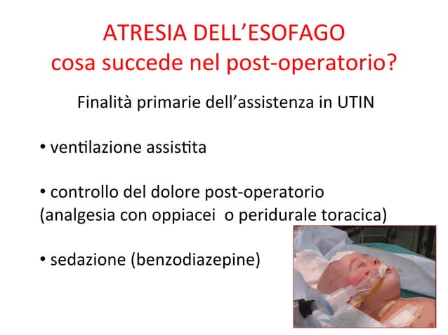 Atresia Esofagea - Cosa succede nel postoperatorio? | PDF | Surgery ...