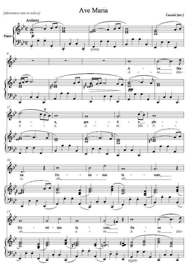 Caccini ave-maria