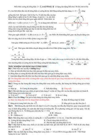 Các dạng bài tập điện xoay chiều | PDF