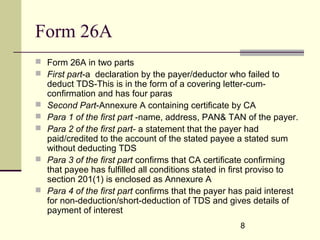 Ca certificates under first proviso to sec 201(1 | PPT | Personal Taxes ...