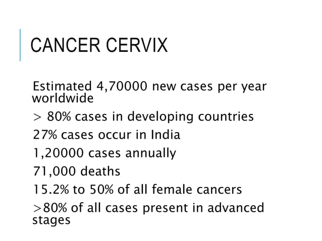 Ca Cervix.ppt | Cancer | Diseases and Conditions