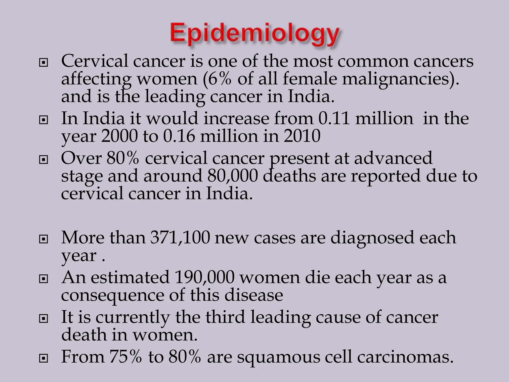 Ca Cervix Ppt Pptx Cancer Cancer Of Female Ppt
