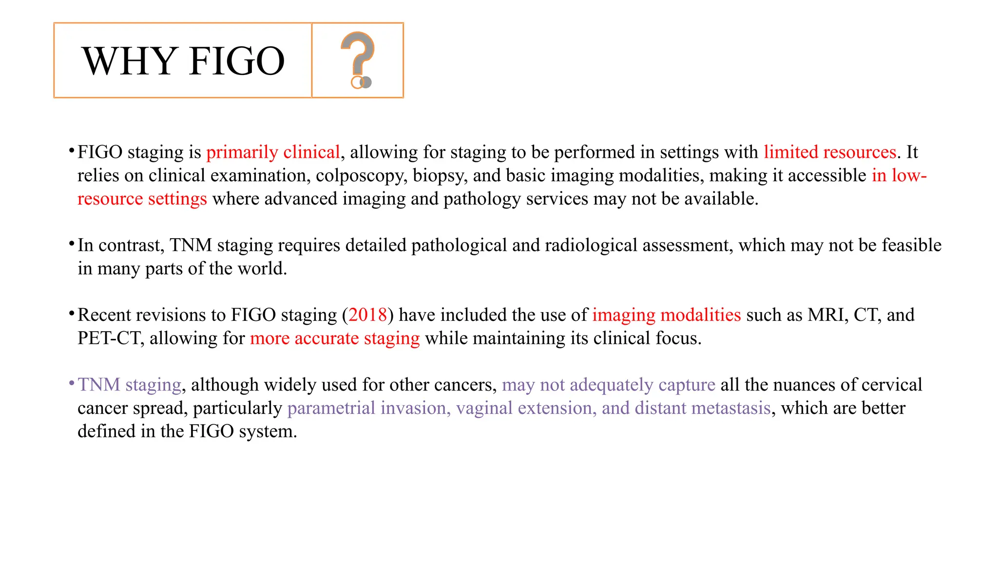 Carcinoma CERVIX - FIGO staging .......Carcinoma cervix Anatomy ...