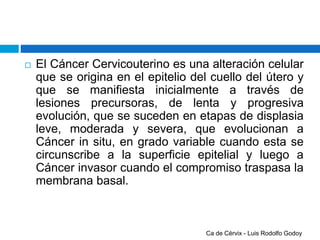 Cáncer de Cérvix | PPTX