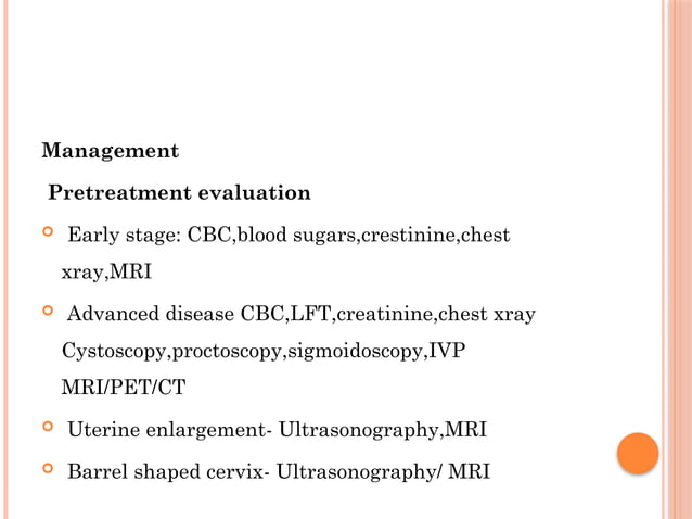 CA CERVIX Anatomy, pathogenesis, clinical features, management, | PPT