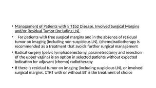 CARCINOMA CERVIX ESGO 2023 UPDATE- REVISED | PPTX