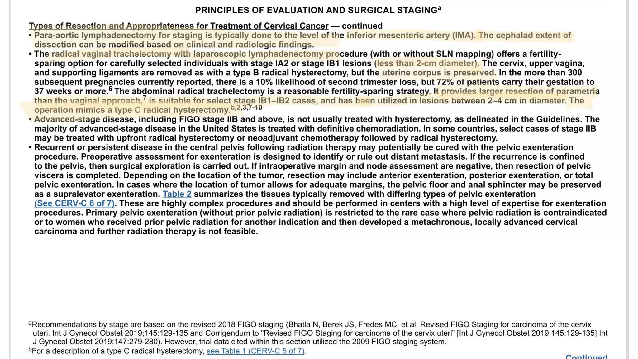 Carcinoma cervix management : 2022 nccn guidelines | PPTX